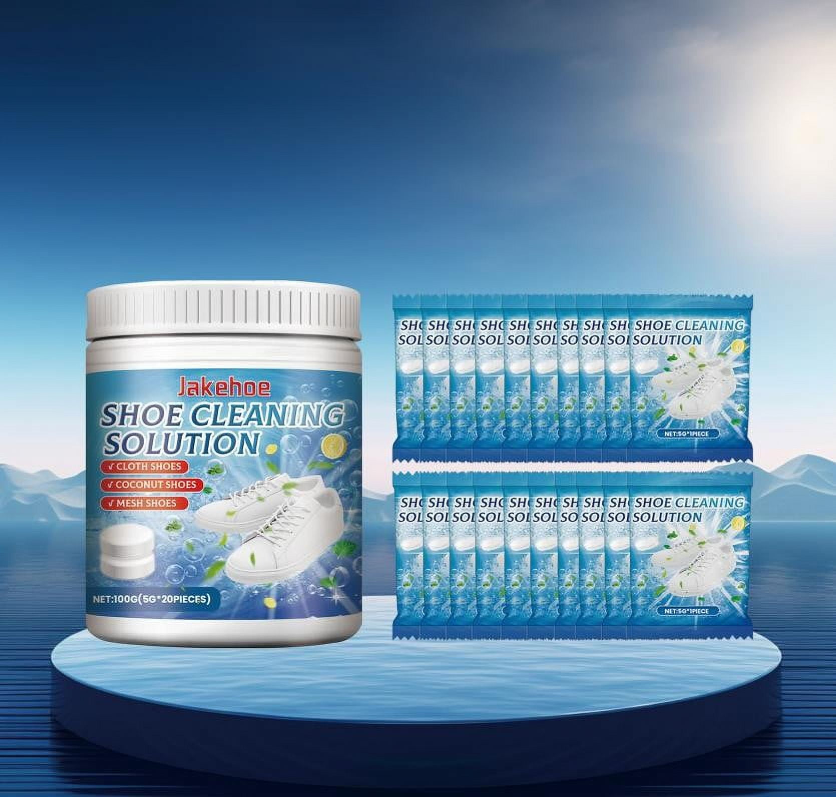 IWRUHZY Oxygen Bubble Powder Shoe Cleaner Shoe Cleaner White Mesh Shoe ...