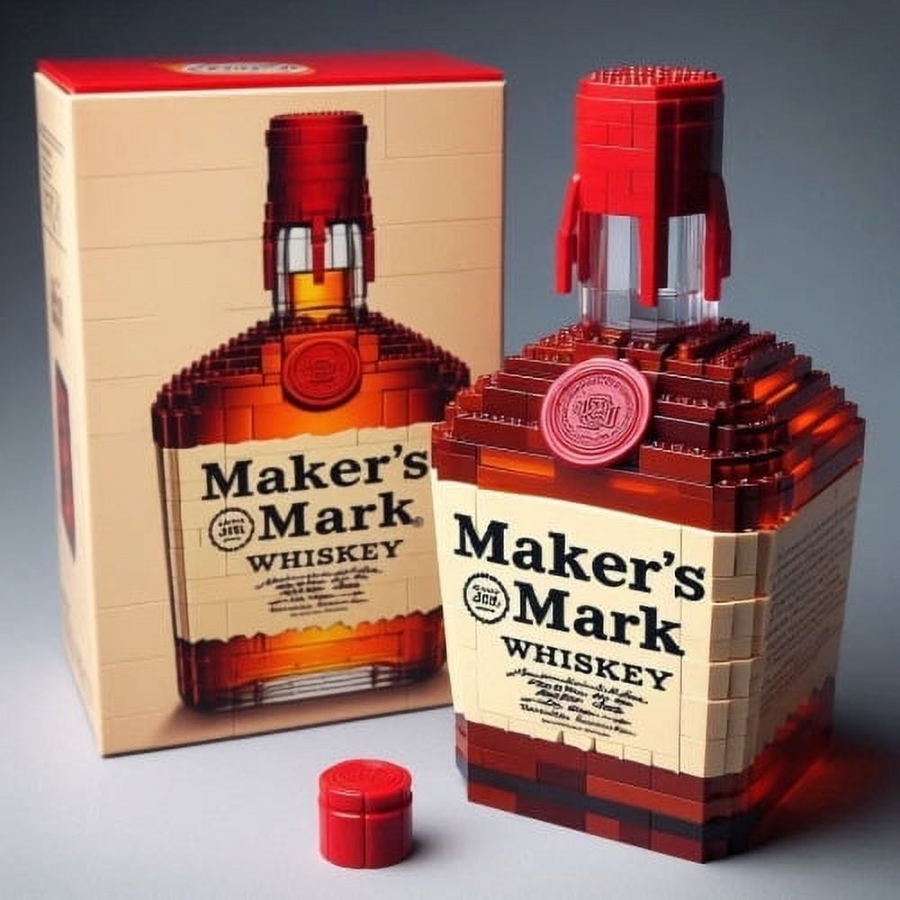 IWhiskey-Themed Building Blocks – DIY Vodka Rum Tequila Liqueur Bottle ...
