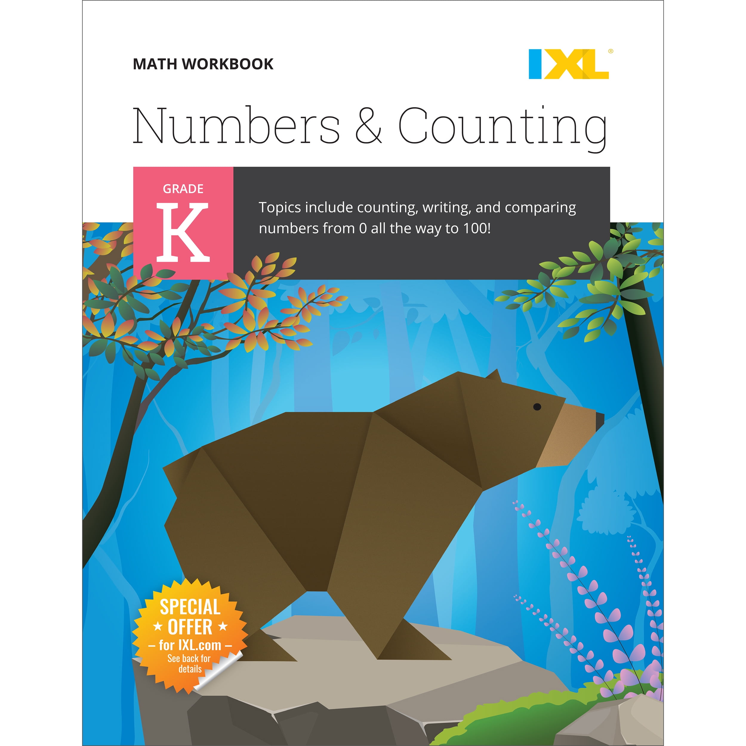 IXL Topic-Specific Workbooks Kindergarten Numbers and Counting Workbook ...