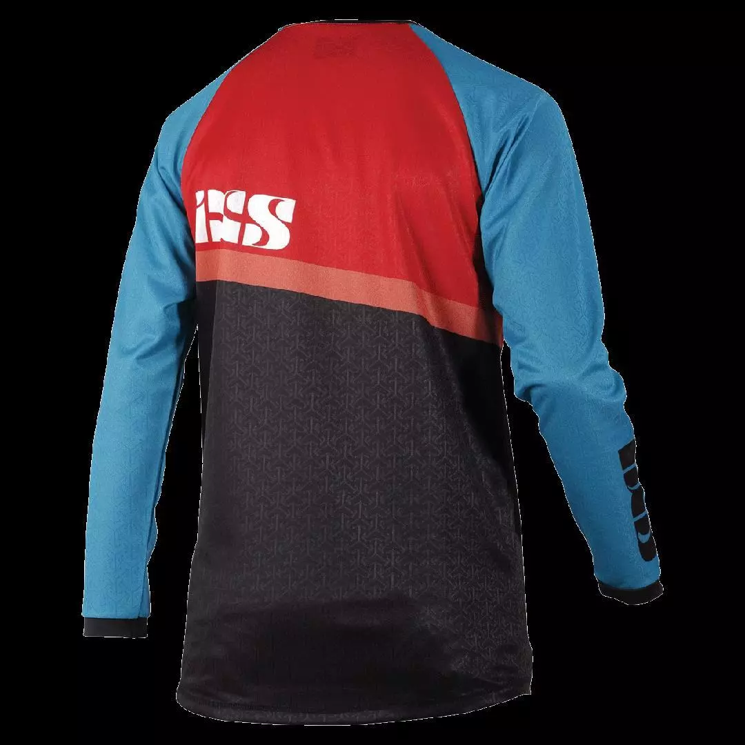 IXS PIVOT 6.1 YOUTH Extra Large XL Bike Cycle JERSEY PETROL: RED / BLUE ...