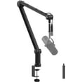 IXTECH Studio Recording Mic Stand with Holder Clip, Stainless Steel Arm ...