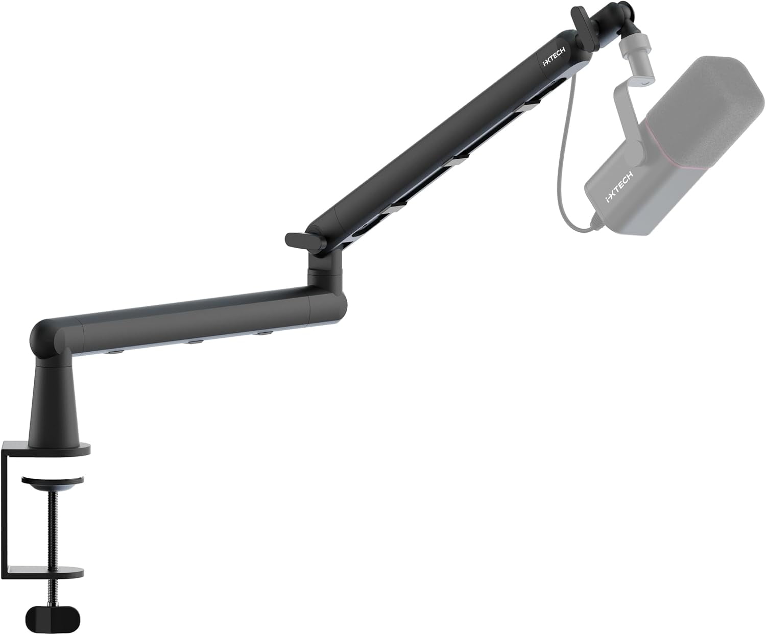 IXTECH Microphone Boom Arm, Low Profile 360° Swivel Mic Boom Arm ...
