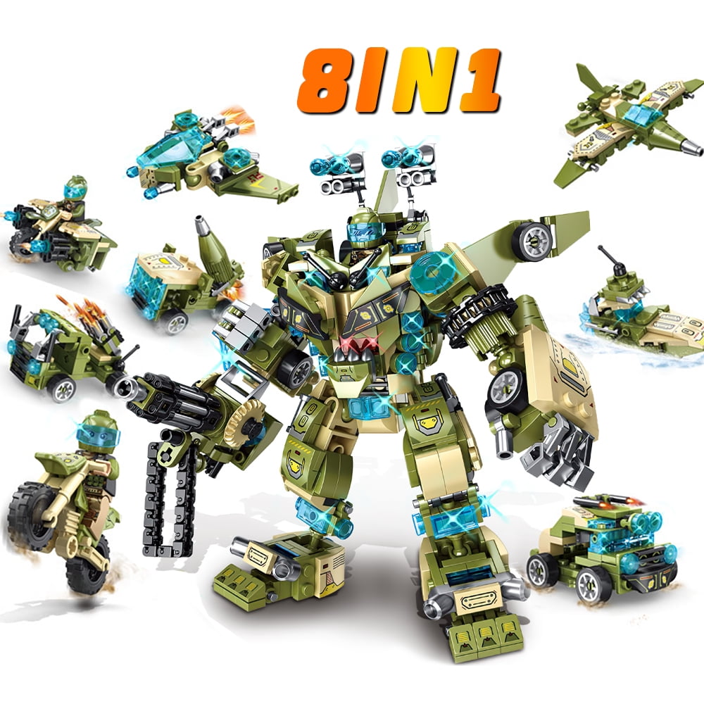 Walmart 455PCS STEM Robot Building Blocks, Armored Vehicles Kit ...