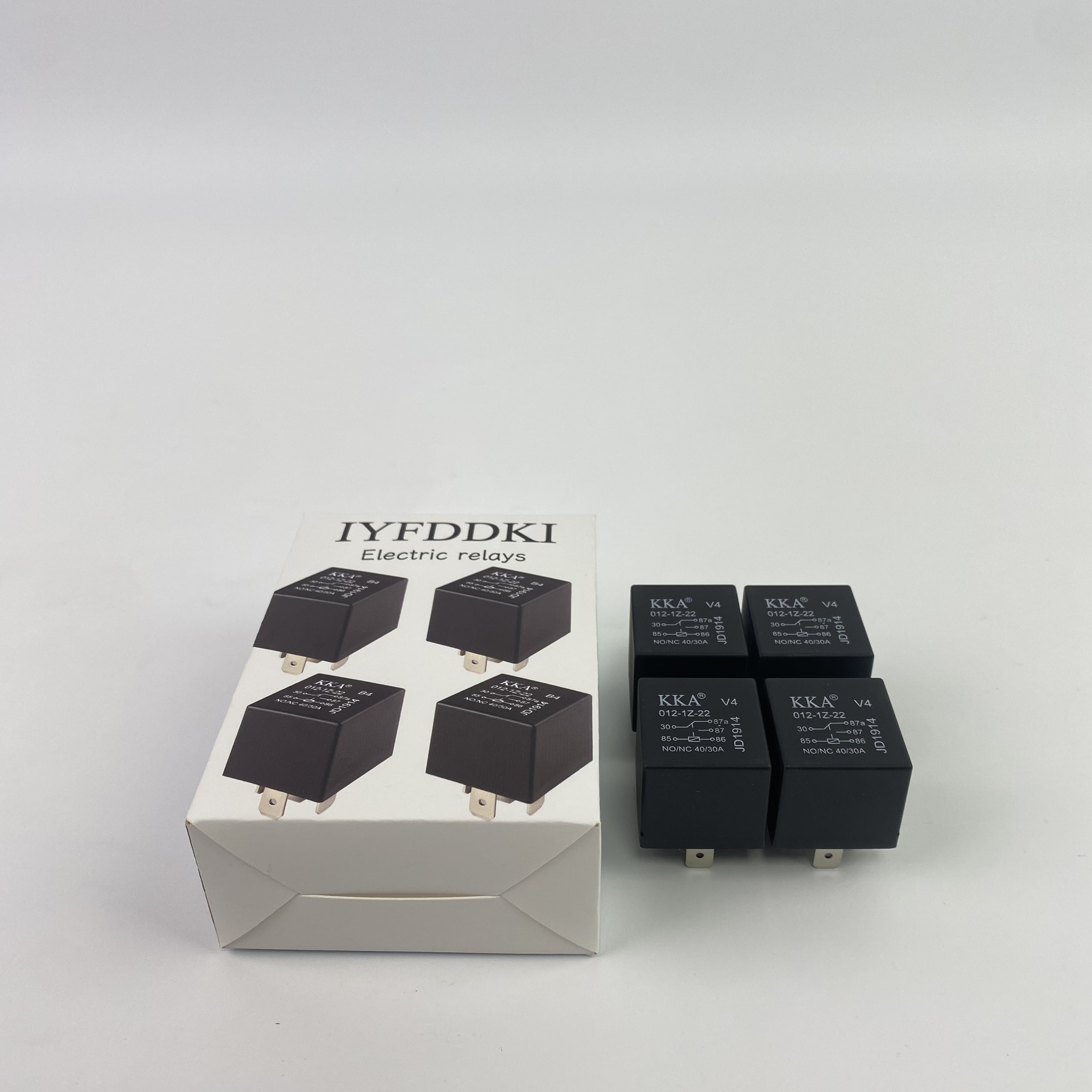 IYFDDKI Electric relays,4 PCS Relays, 5 Pin Relay, 40A Waterproof Car ...