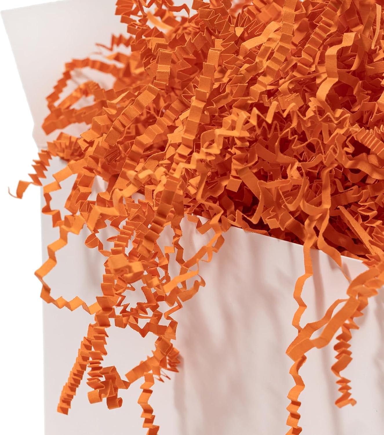 IYFFDFE-1/2 LB Crinkle Cut Paper Shred Filler 8 oz Orange Crinkle ...