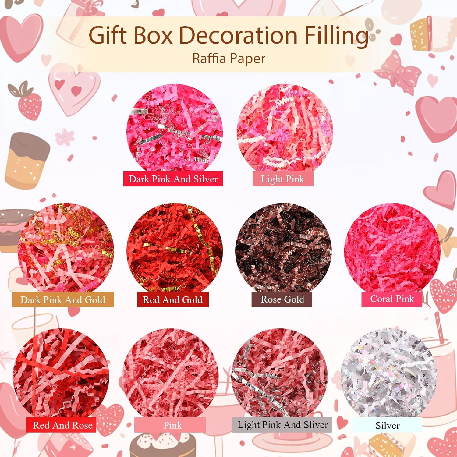 IYFFDFE-10 Pack 300g Crinkle Cut Paper Shred Filler for Packing and ...