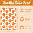 IYFFDFE-100 Sheet Fall Pumpkin Tissue Paper, Pumpkin Maple Leaves ...