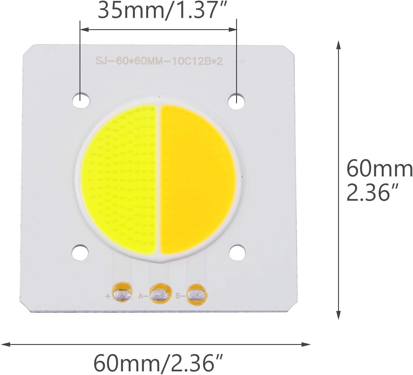 IYFFDFE-100W (Warm White 3200K+Cold White 6500K) Double Color Led SMD ...