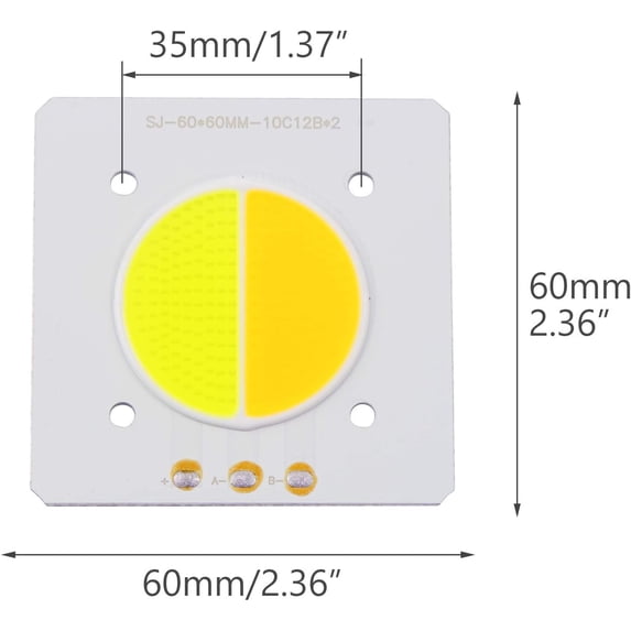 IYFFDFE-100W (Warm White 3200K+Cold White 6500K) Double Color Led SMD ...