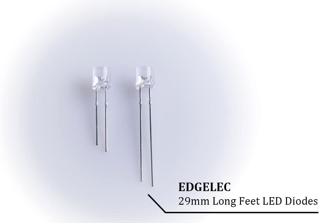 IYFFDFE-100pcs 5mm Red & Blue Blinking LED Diodes 1.5Hz Flashing (Bi ...