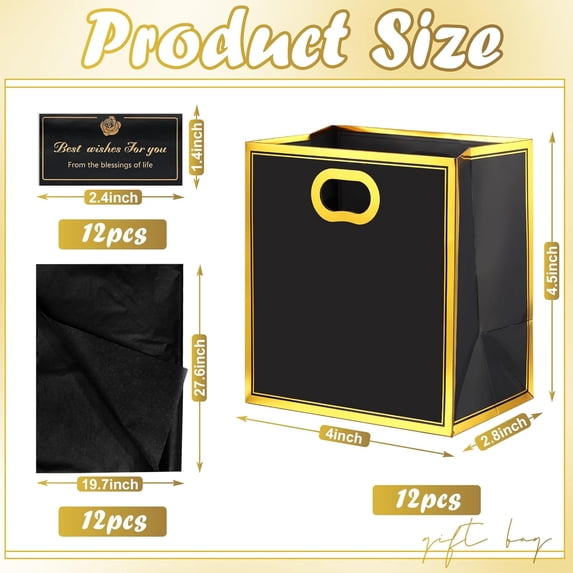 IYFFDFE-12 Pack 4×2.8×4.5 Inch Mini Clear Plastic Gift Bags with ...