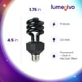 IYFFDFE-13W CFL Blacklight Bulb Spiral Black Light CFL Bulb E26 Medium ...