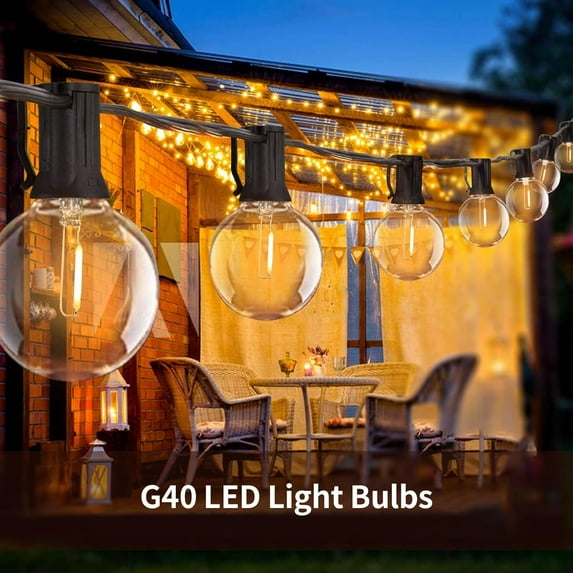 IYFFDFE-15 Pack G40 LED Replacement Bulbs for Outdoor String Lights ...