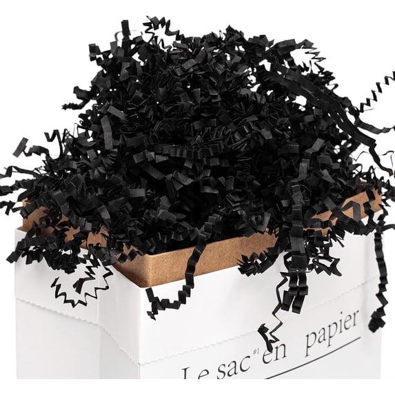 IYFFDFE-2 LB Crinkle Cut Paper Shred Filler Black Crinkle Shredded ...