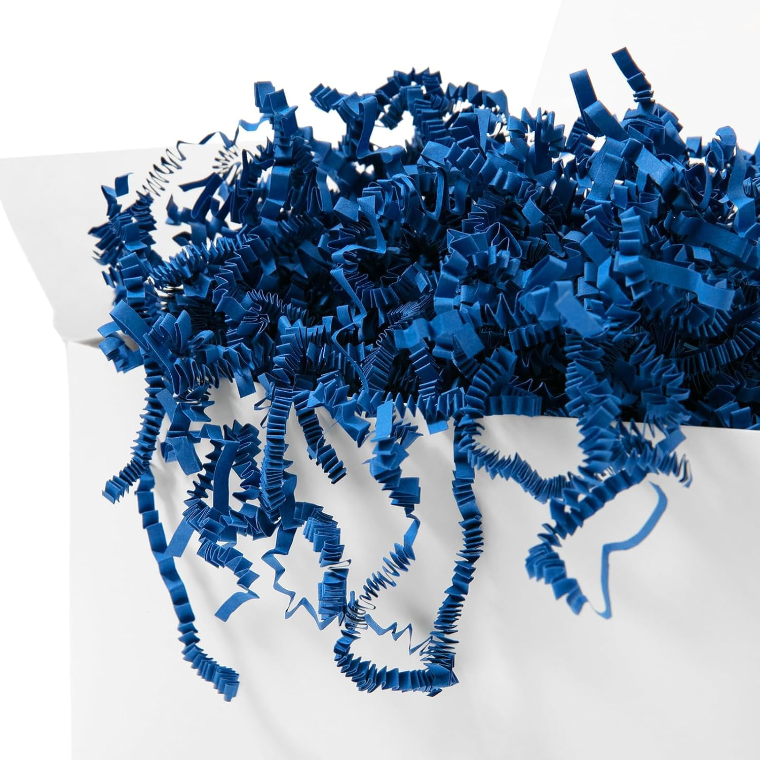 IYFFDFE-2 LB Crinkle Cut Paper Shred Filler Dark Blue Crinkle Shredded ...