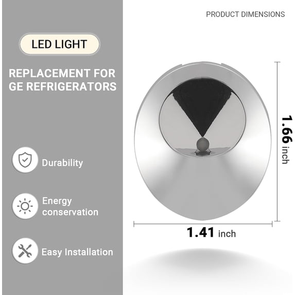 IYFFDFE-(2-Pack) 2025 Upgraded Voltage-Stable LED Light Replacement for ...