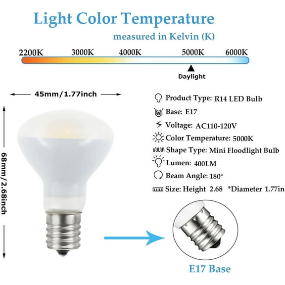 Shop R14 LED Bulbs for Home Improvement Indoor and Accent Lighting