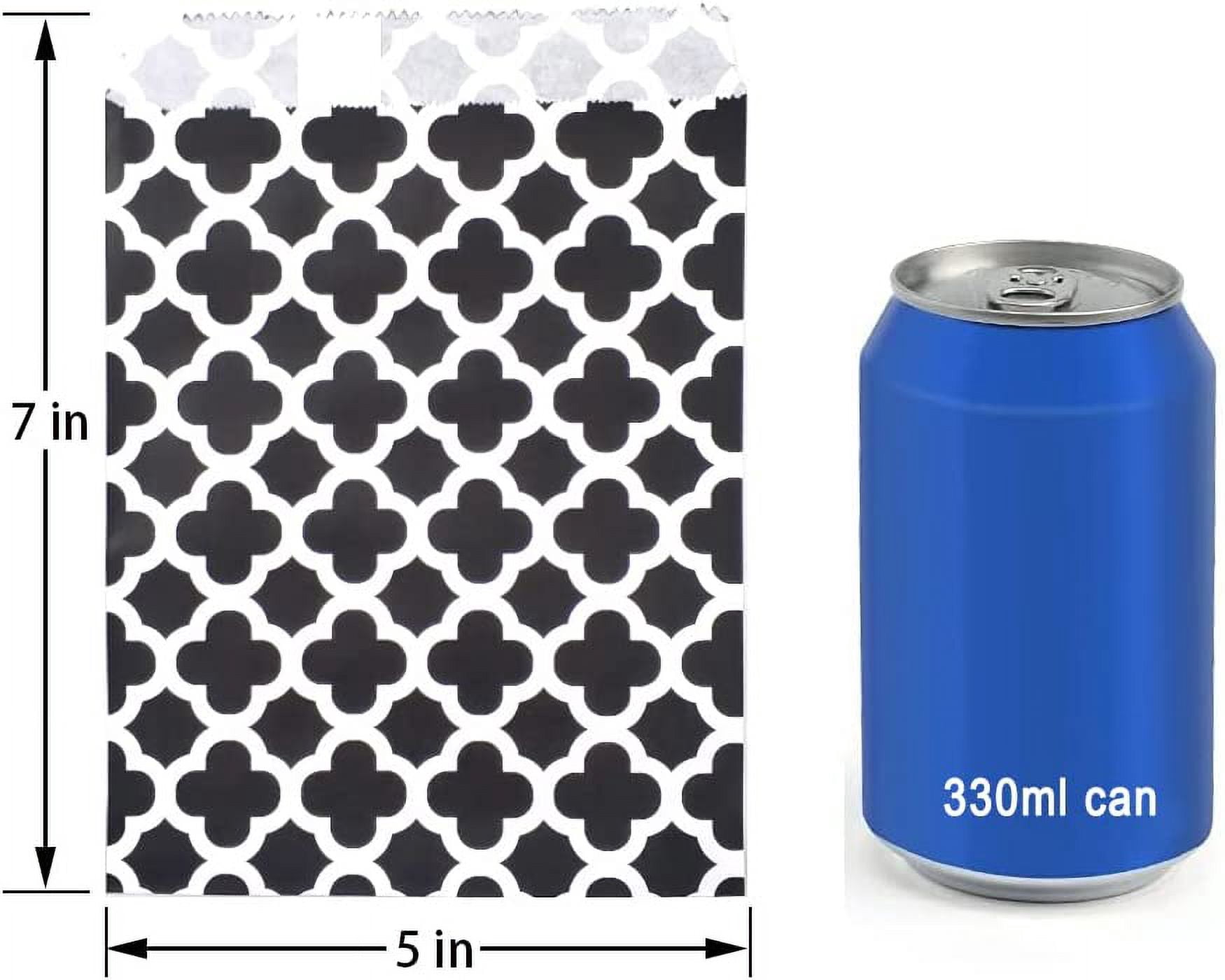 IYFFDFE-200 Pcs Black Candy Buffet Bags - Small Polka Dot Paper Treat ...