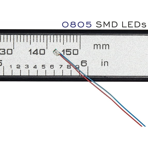 IYFFDFE-25PCS Pre-Wired 0805 SMD LED Micro LEDs(Light Mode: Continuous ...