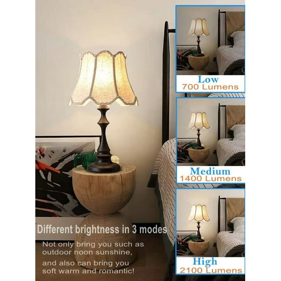 IYFFDFE-4 Pack A19 E26 3-Way LED Light Bulbs, 5W=50W / 10W=100W / 15W ...