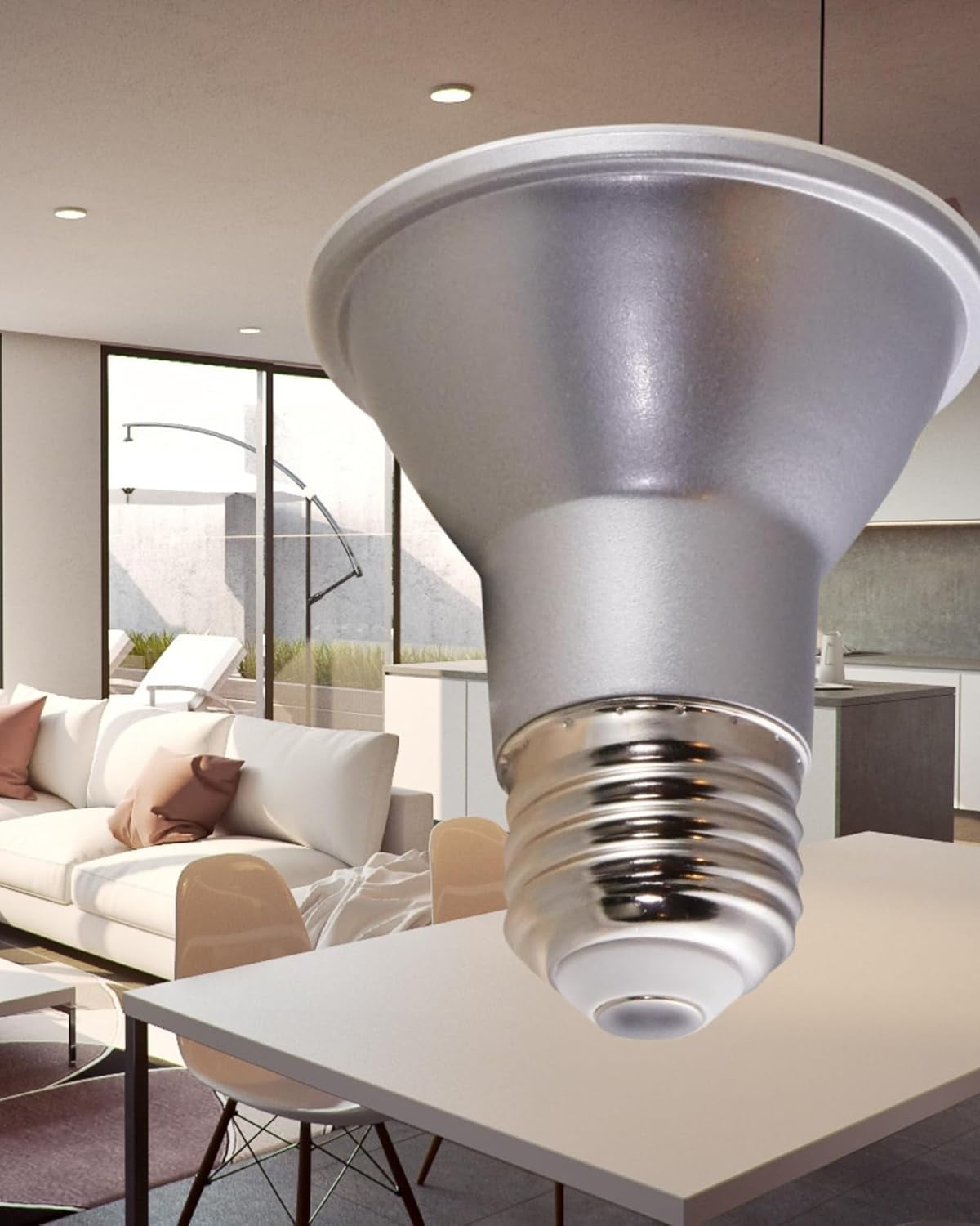 IYFFDFE-6.5W PAR20 LED Light Bulb 5000K Natural Light 520 Lumens 40 ...