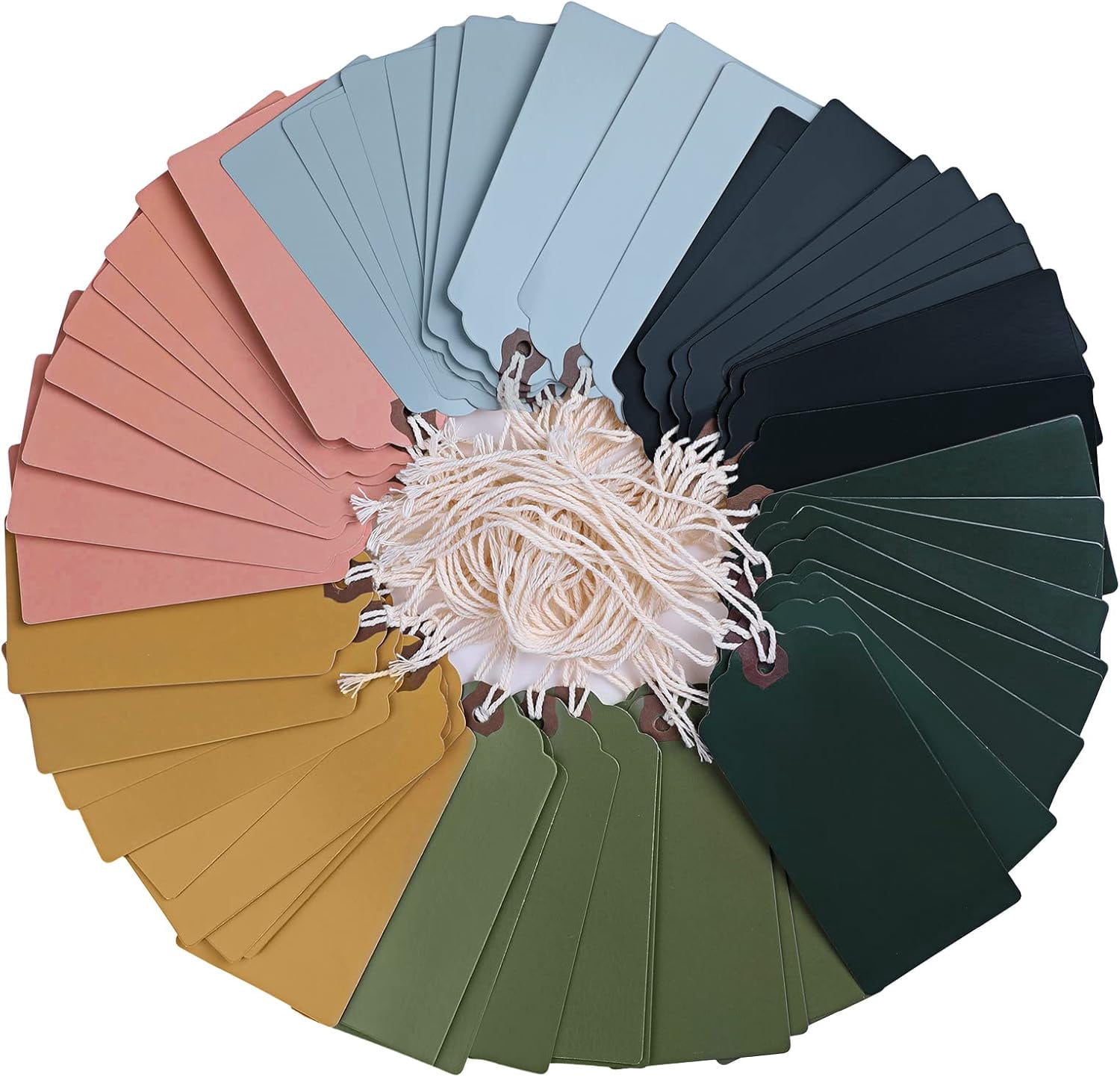 IYFFDFE-60 Pcs 4 3/4-in x 2 3/8-in Blank Large Paper Gift Tags with ...