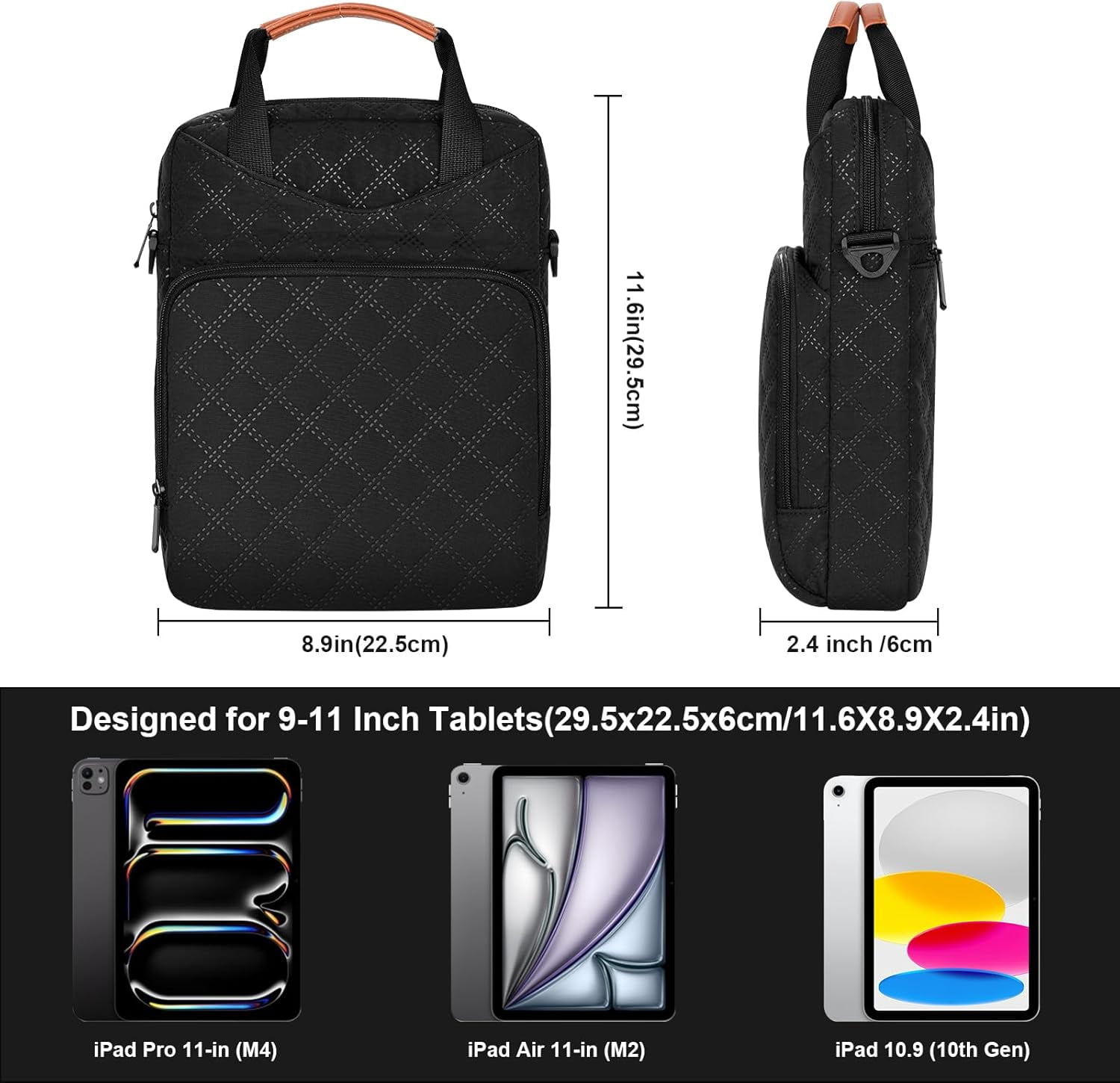 IYFFDFE-9-11 Inch Tablet Sleeve Bag, Padded Carrying Travel Case for ...