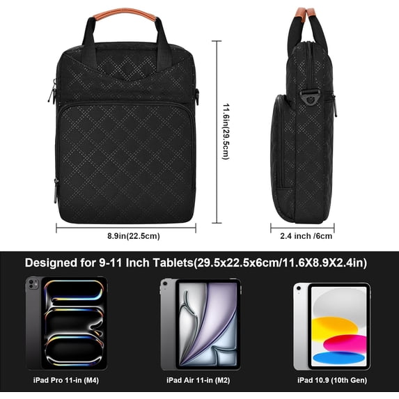 IYFFDFE-9-11 Inch Tablet Sleeve Bag, Padded Carrying Travel Case for ...