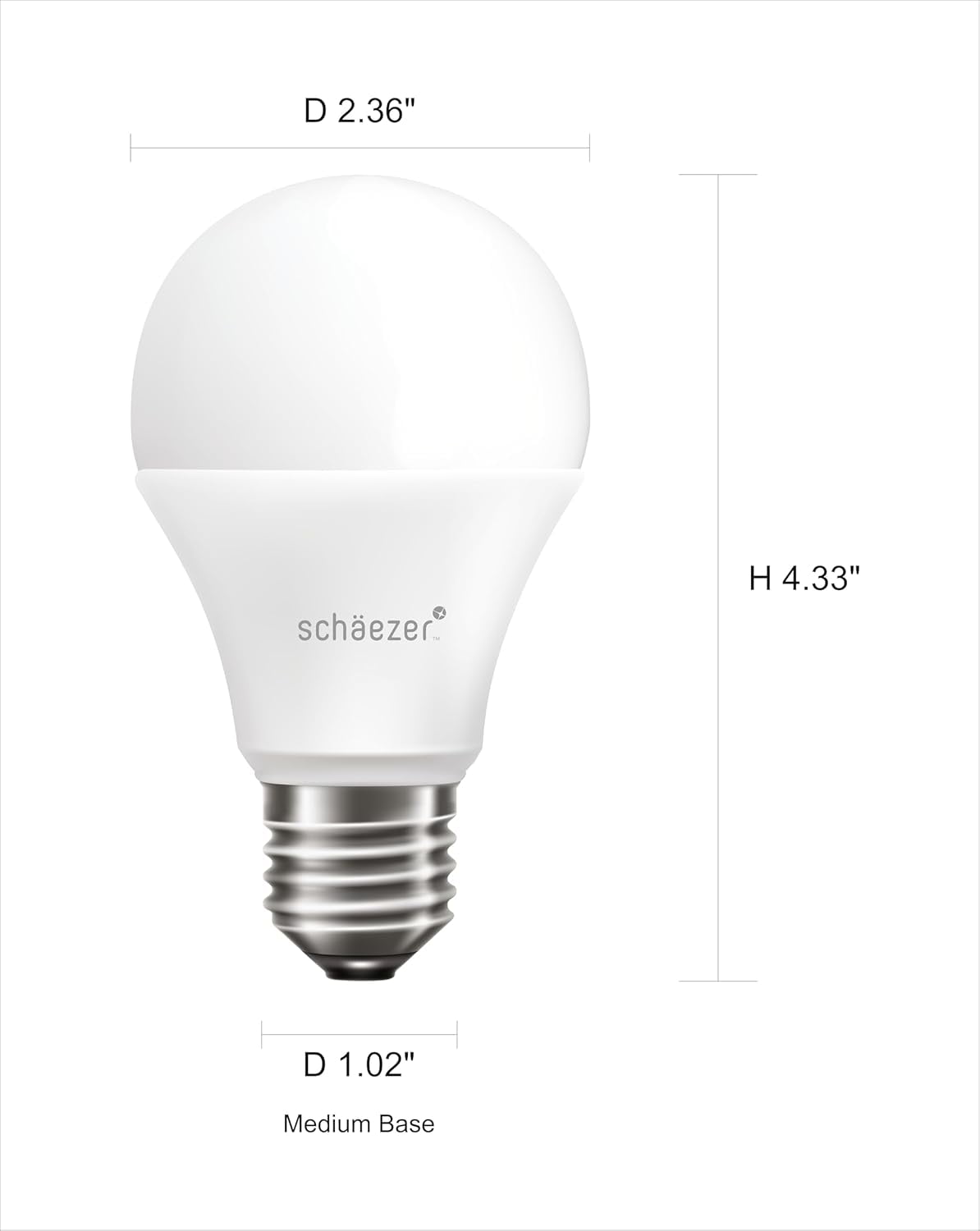 IYFFDFE-9W LED Bulb \u2013 2700K Warm White, Non-Dimmable, E26 Base ...