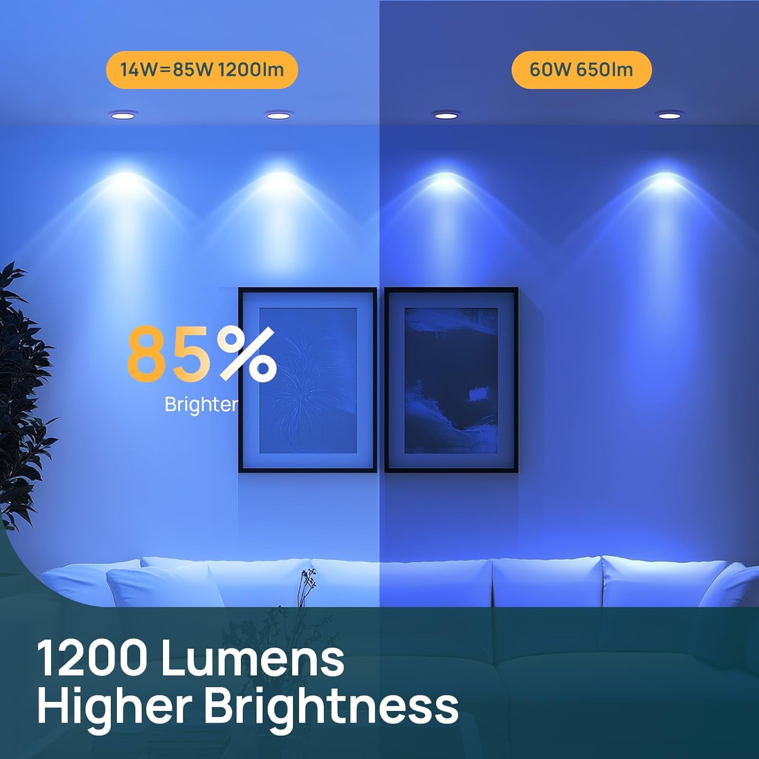 IYFFDFE-BR30 Smart Light Bulbs,1200LM Smart Flood Light Bulbs ...