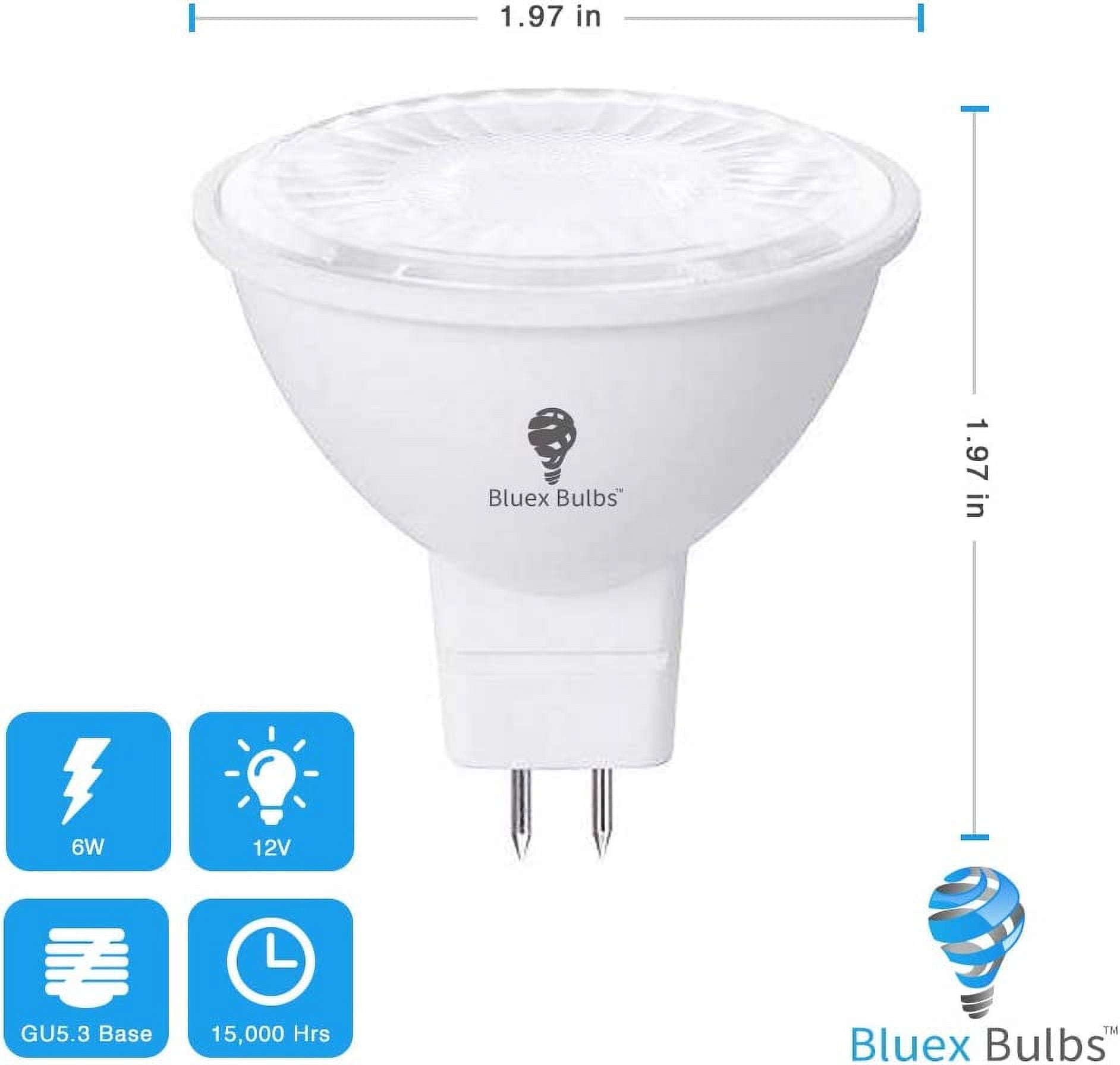 IYFFDFE-BlueX 6 Pack LED MR16 Green Light Bulb - 6W (50Watt Equivalent ...