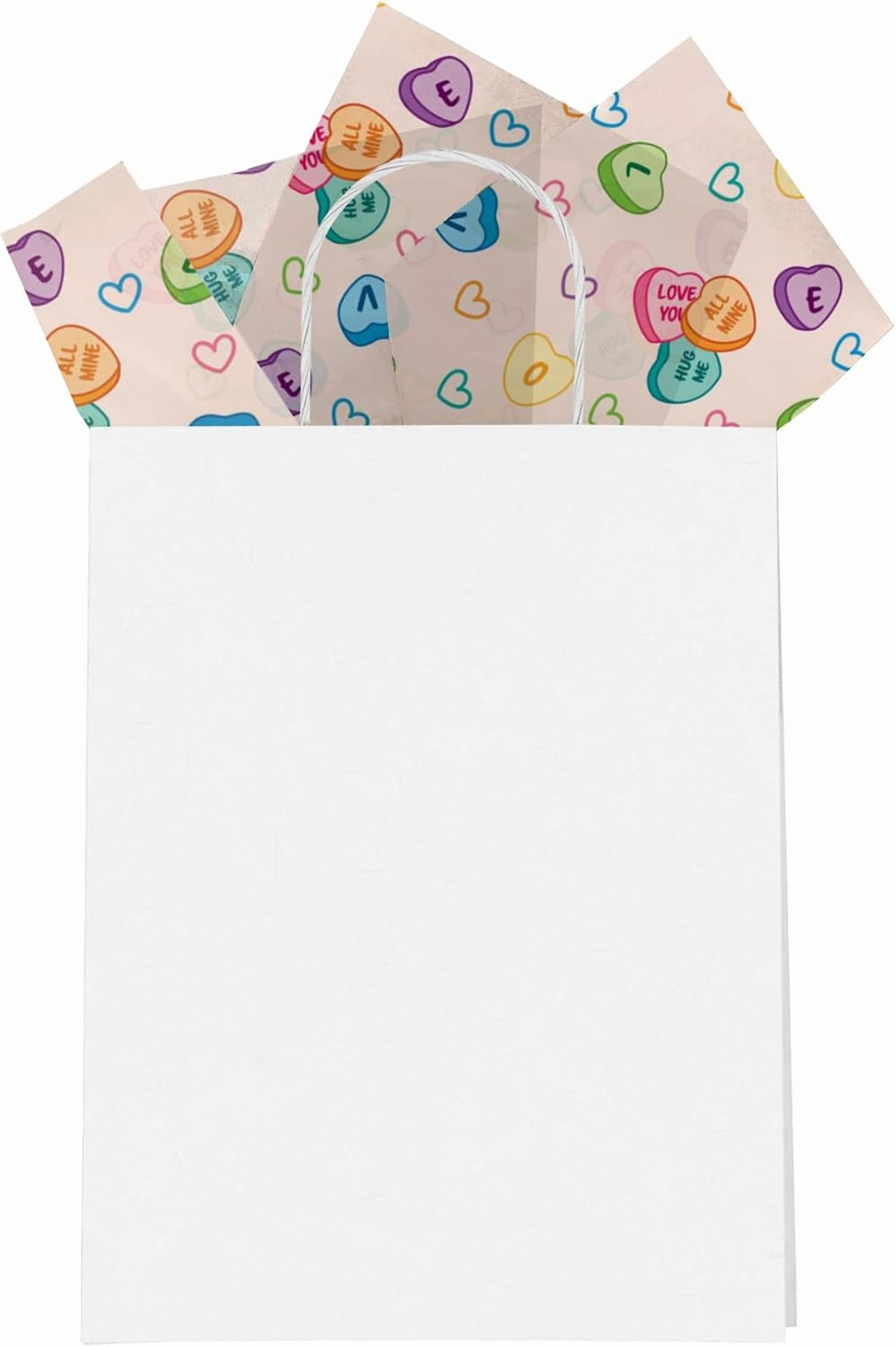 IYFFDFE-Candy Hearts Printed Tissue Paper for Valentine's Day Gift Bags ...
