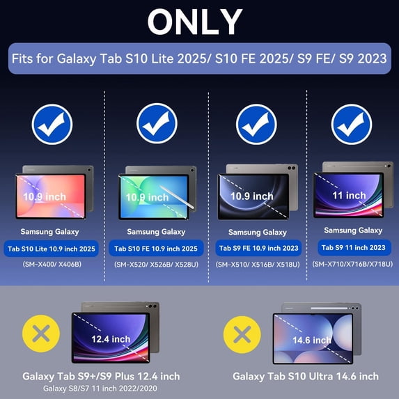 IYFFDFE-Cantis Case for Samsung Galaxy Tab S10 Lite/ S10 FE/ S9 FE 5G ...