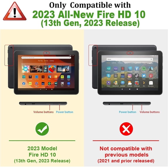 IYFFDFE-Case for Fire HD 10 inch Tablet (13th Gen, 2023 Release ...