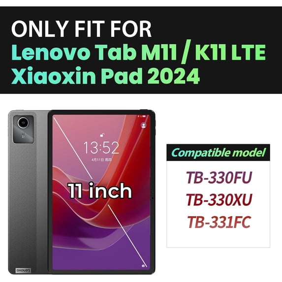 IYFFDFE-Case for Lenovo Tab M11 (TB330FU/TB330XU) 11 Inch Tablet Case ...