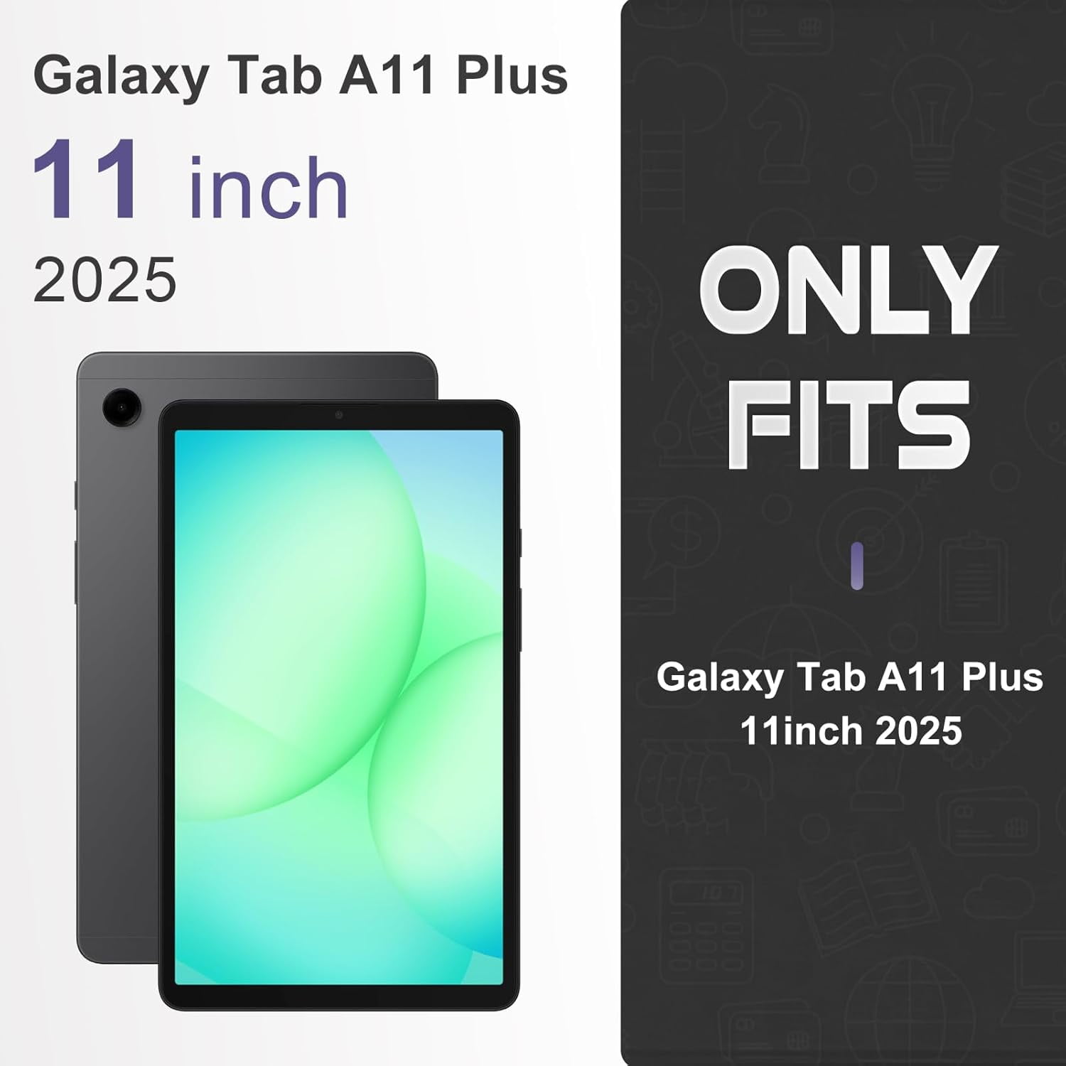 IYFFDFE-Case for Samsung Galaxy Tab A11+ Plus 11” 2025, Multi-Viewing ...