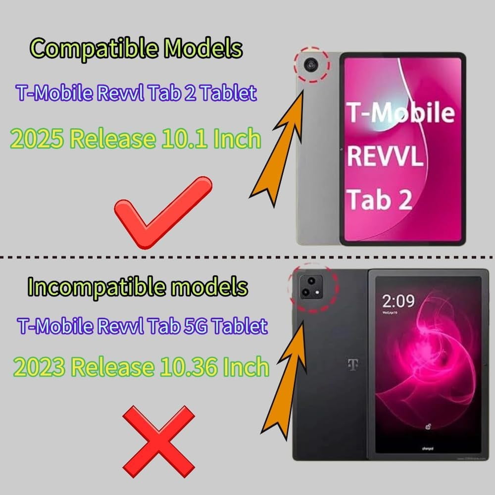 IYFFDFE-Case for T-Mobile REVVL Tab 2 10.1 Inch Tablet 2025, Multi ...