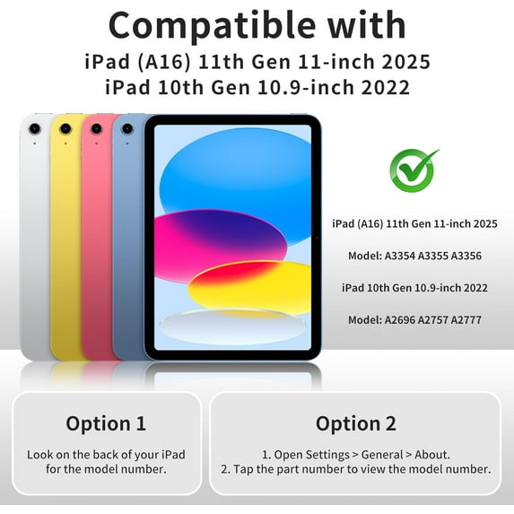 IYFFDFE-Case for iPad (A16) 11th Generation 11 Inch 2025, iPad 10th ...