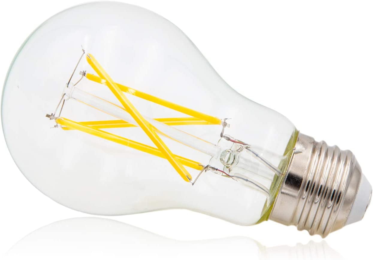 IYFFDFE-Clear A19 LED Filament Light Bulb - 800 Lumens, Dimmable Edison ...