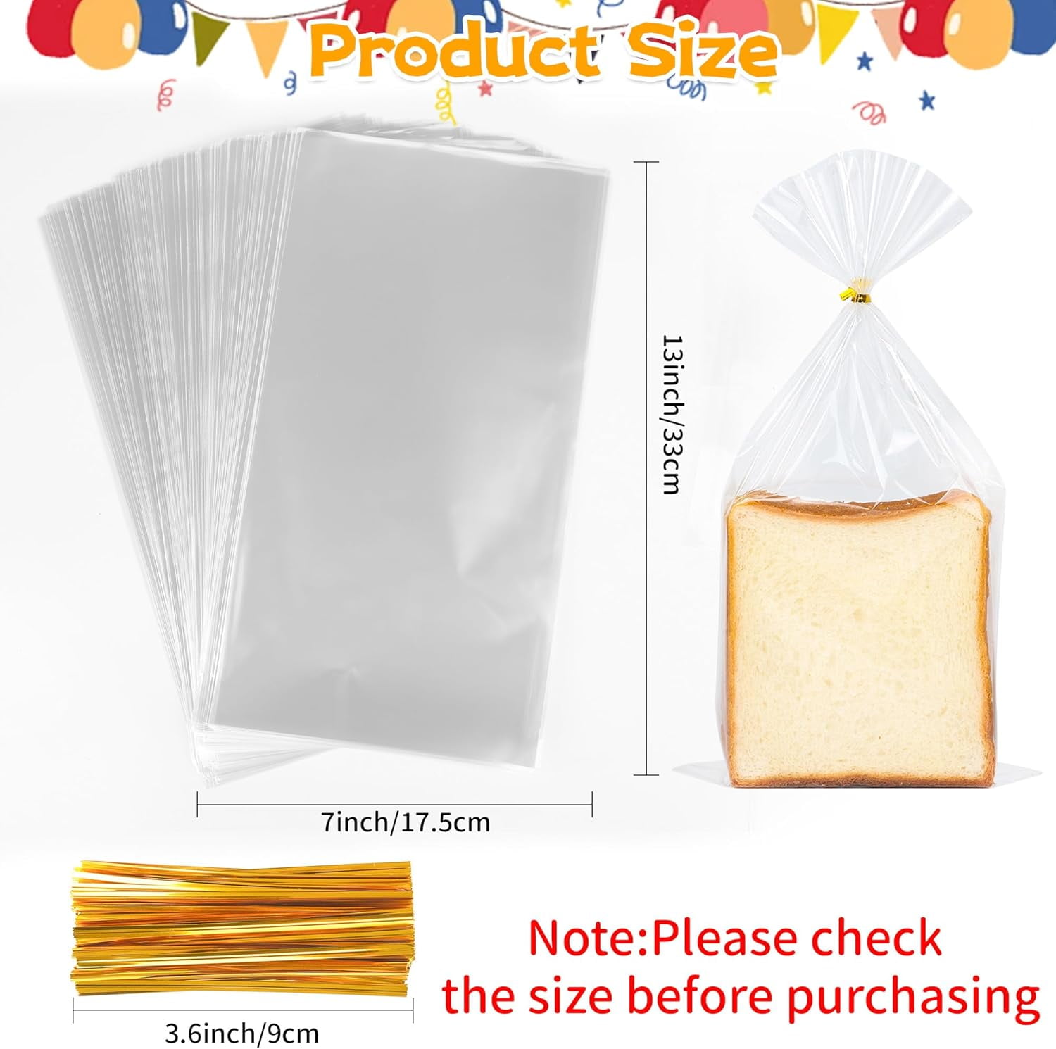 IYFFDFE-Clear Cellophane Treat Gift Bags: 200 Pcs Plastic Candy Goodie ...