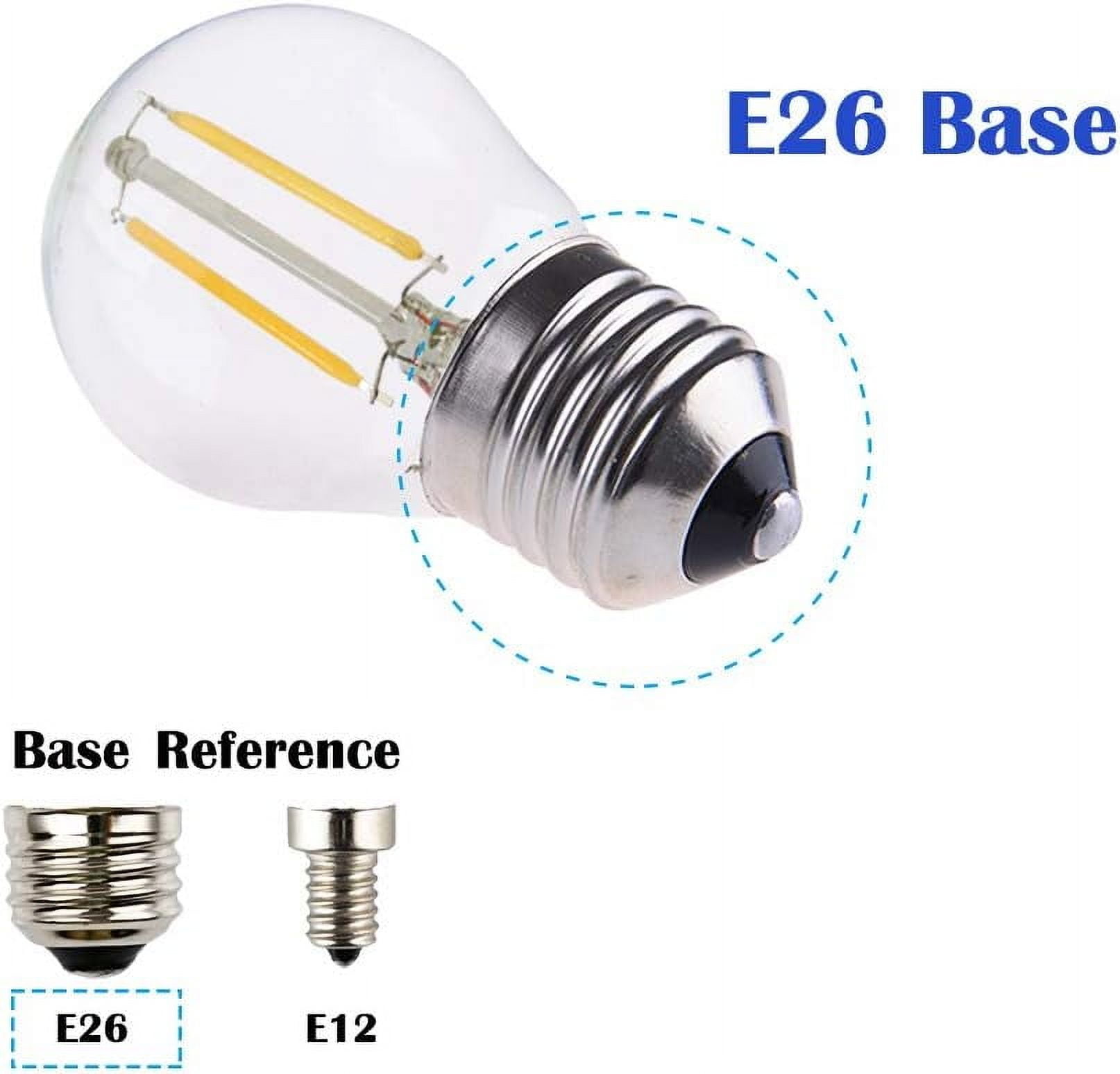 IYFFDFE-Dimmable A15 Style Mini LED Globe Bulb with LED Filament, 2W ...
