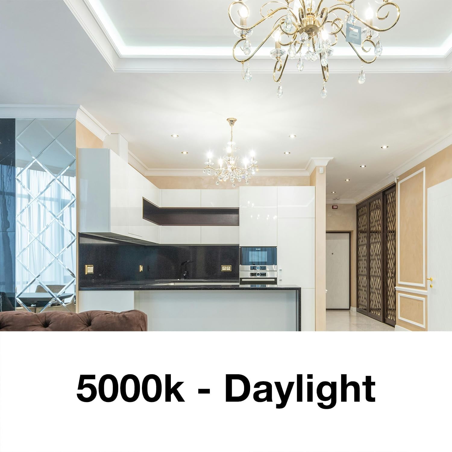 IYFFDFE-Dimmable E12 Candelabra LED Light Bulbs, Chandelier Light Bulb ...