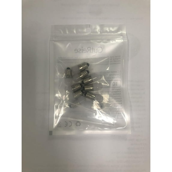 IYFFDFE-E10 LED Bulbs 24V Cold White,10pcs AC/DC E10 Miniature Screw ...