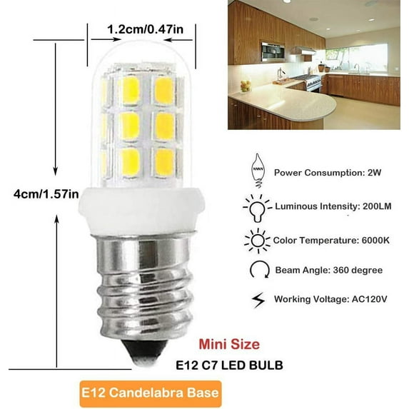 IYFFDFE-E12 LED Bulbs Replacement for 15W Himalayan Salt Lamps Bulbs ...