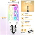 IYFFDFE-E12 LED Color Changing Candelabra Light Bulb with Remote ...