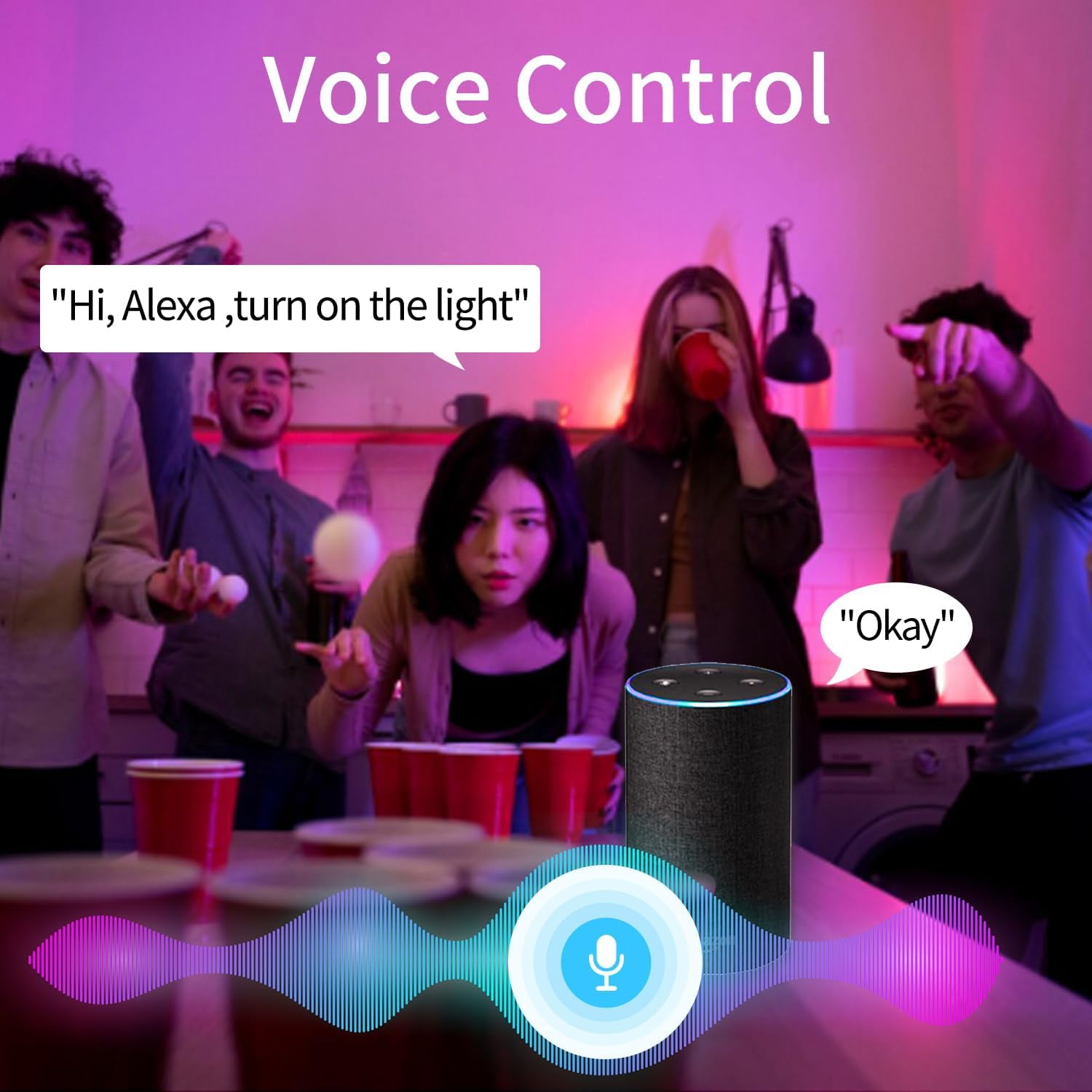 IYFFDFE-E12 Smart LED Light Bulb, Dimmable Candelabra Light Work with ...