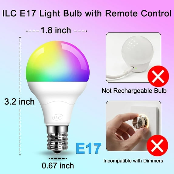IYFFDFE-E17 Intermediate Base LED Light Bulbs (40w Equivalent) 5W ...