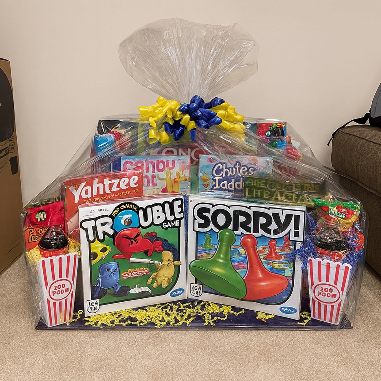 IYFFDFE-Extra Large Cellophane Wrap for Gift Baskets 5 PCS 50x60 Inches ...