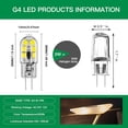 IYFFDFE-G4 LED Bulbs 12V 2W [10-Pack] 6000K Daylight White, 20W Halogen ...