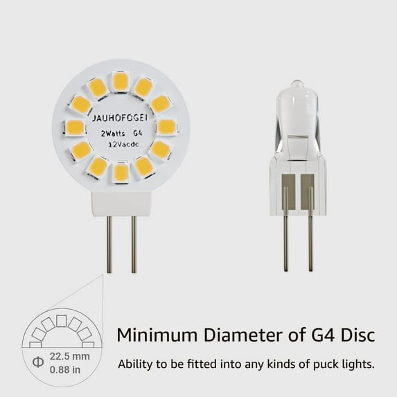 IYFFDFE-G4 LED Disc Bulb 12V Warm White 2700K - Under Cabinet Lighting ...